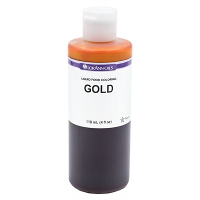 Gold Liquid Food Color - Liquid Food Coloring - 4 oz - 1 Gallon – Puritific